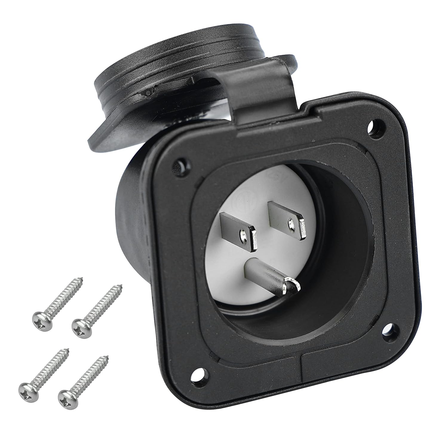 15 Amp Flanged Inlet-RM-RV155 – Veepeak
